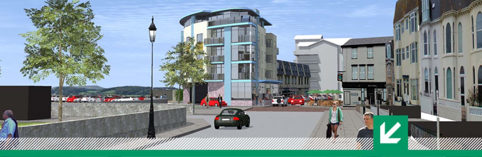 MetSec Metframe development at the Pier Head Exemouth